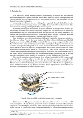 ASSESSMENT OF A ROLLER SEISMIC ISOLATION BEARING FOR BUILDINGS UNDER BIDIRECTIONAL EXCITATIONS | PDF