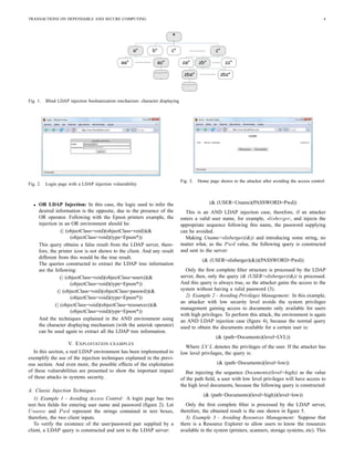 LDAP Injection Techniques | PDF