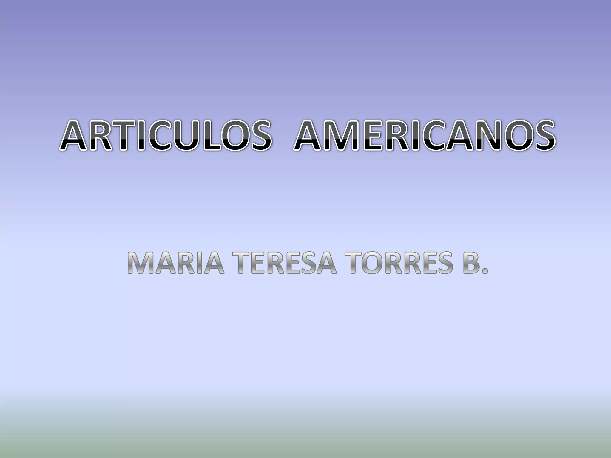 Articulos | PPTX