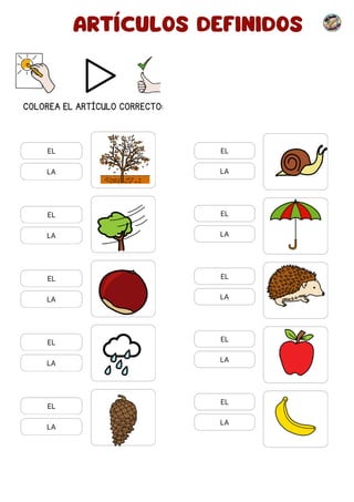 Aprende y Practica los Artículos Definidos en Español: EL, LA, LOS, LAS ...