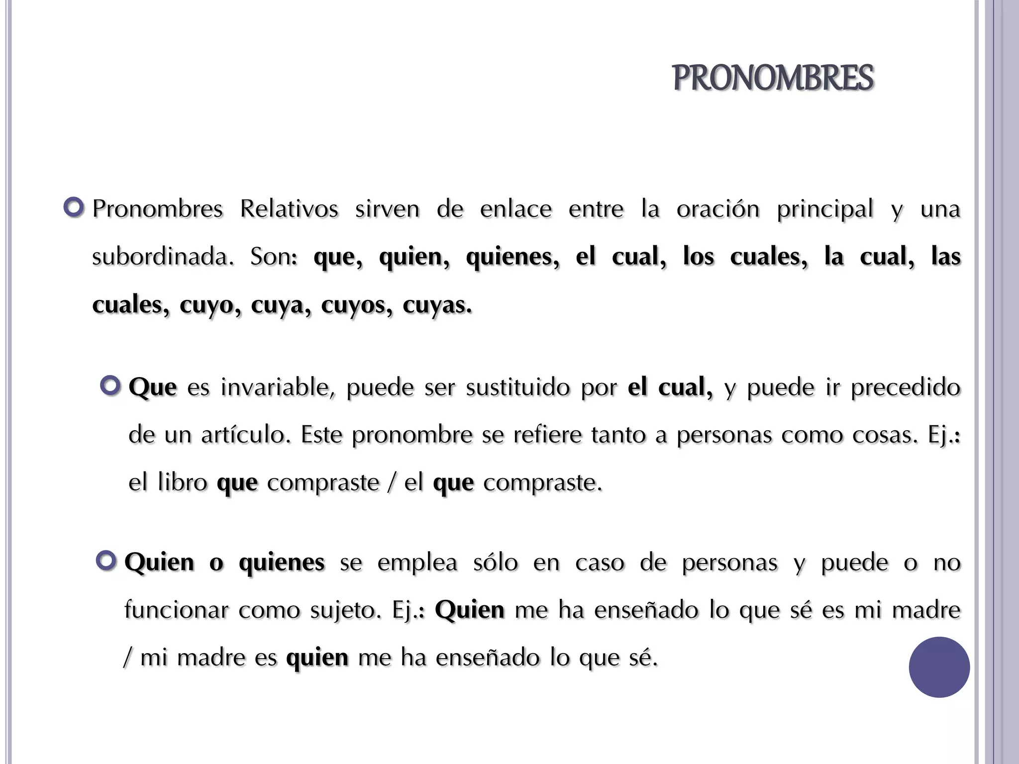 Artículos y pronombres | PPTX