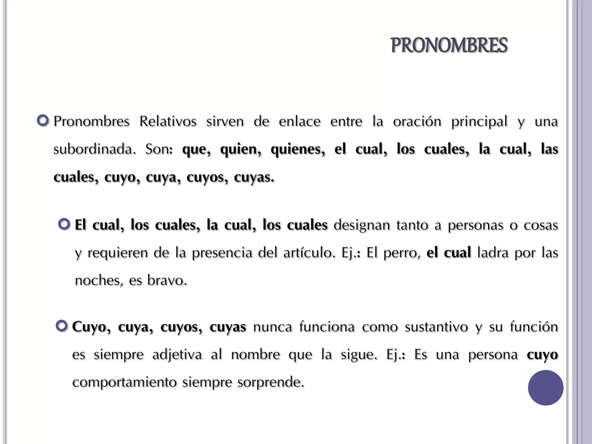 Artículos y pronombres | PPTX