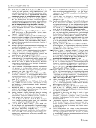 ARTICULO CLASIFICACION DE LAS VASCULITIS | PDF