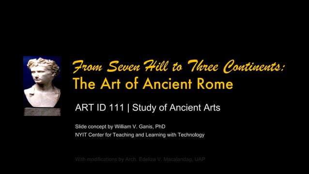 ARTID111 Ancient Roman Art | PPT | Design | Fine Art