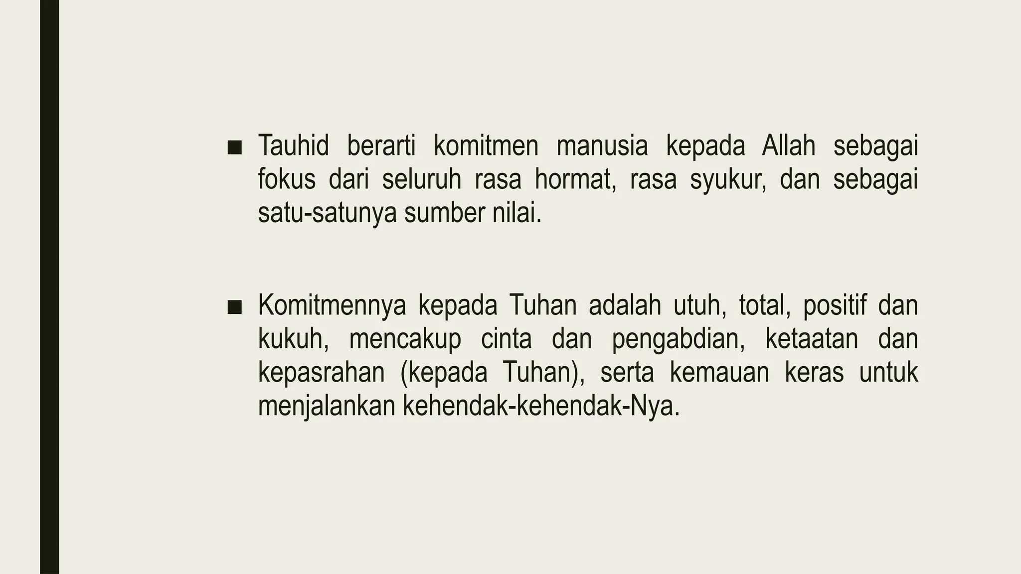 Arti dan Fungsi Tauhid menurut Islam.pptx