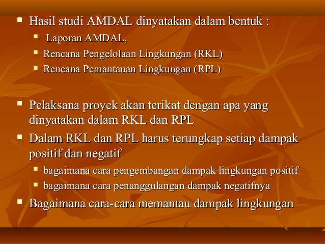 Arti dan peran amdal