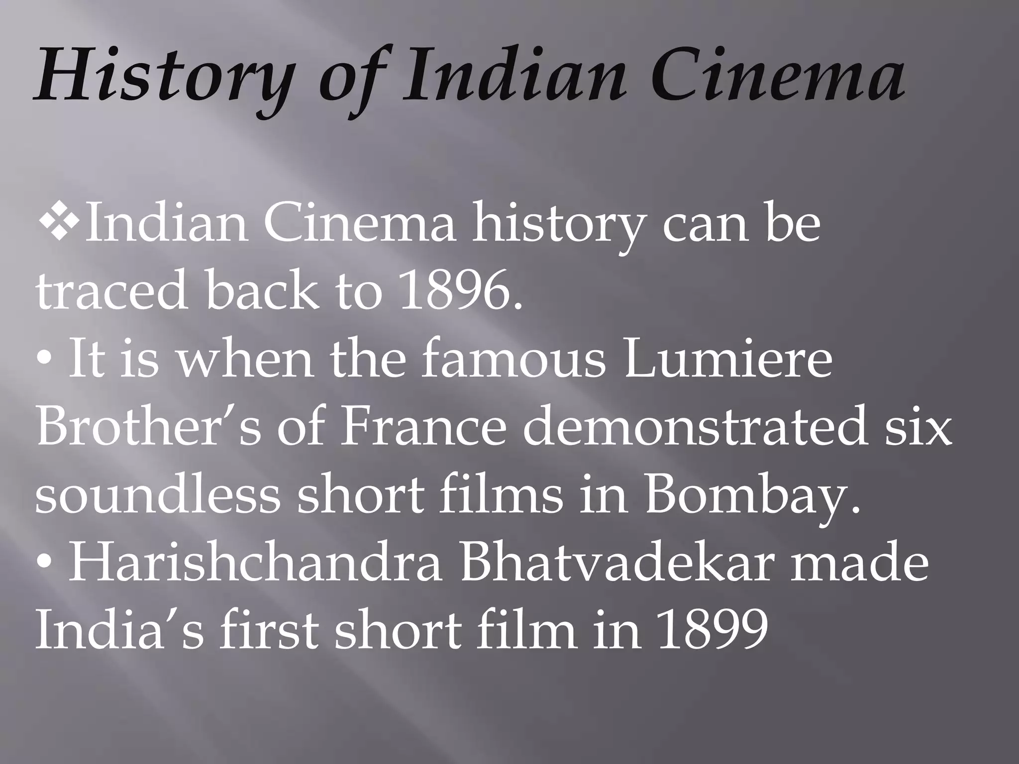 history of indian movie | PPTX