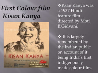 history of indian movie | PPTX | Movies | Entertainment