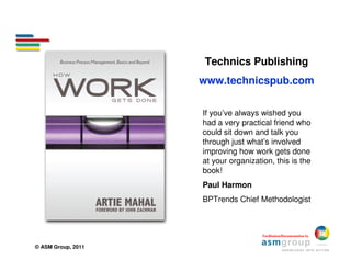 Anatomy of a Business Process - How Work Gets Done | PDF