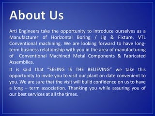 Arti engineers | PDF