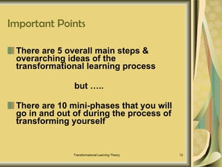 Mezirows Theory | PPT