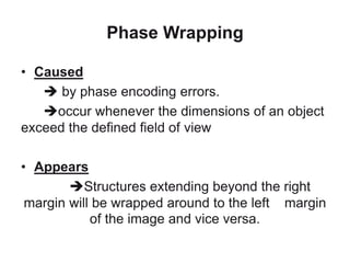 MRI Artifact Radiology | PPTX