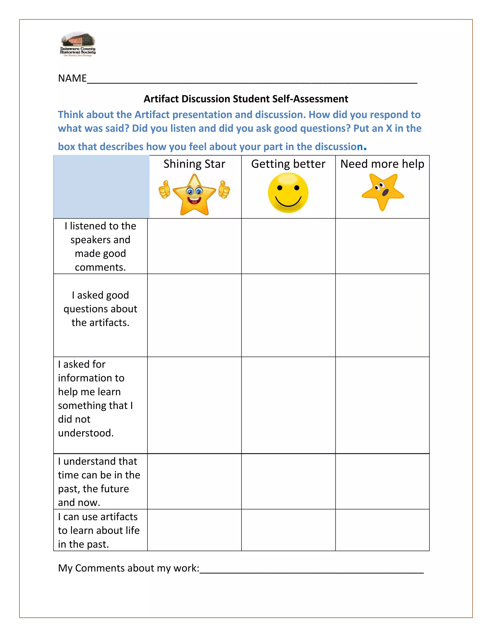 Artifact Lesson Plan Grade 2 | PDF