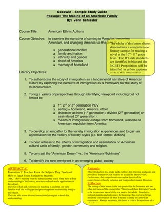 Unit Plan - Comprehensive Literacy | PDF