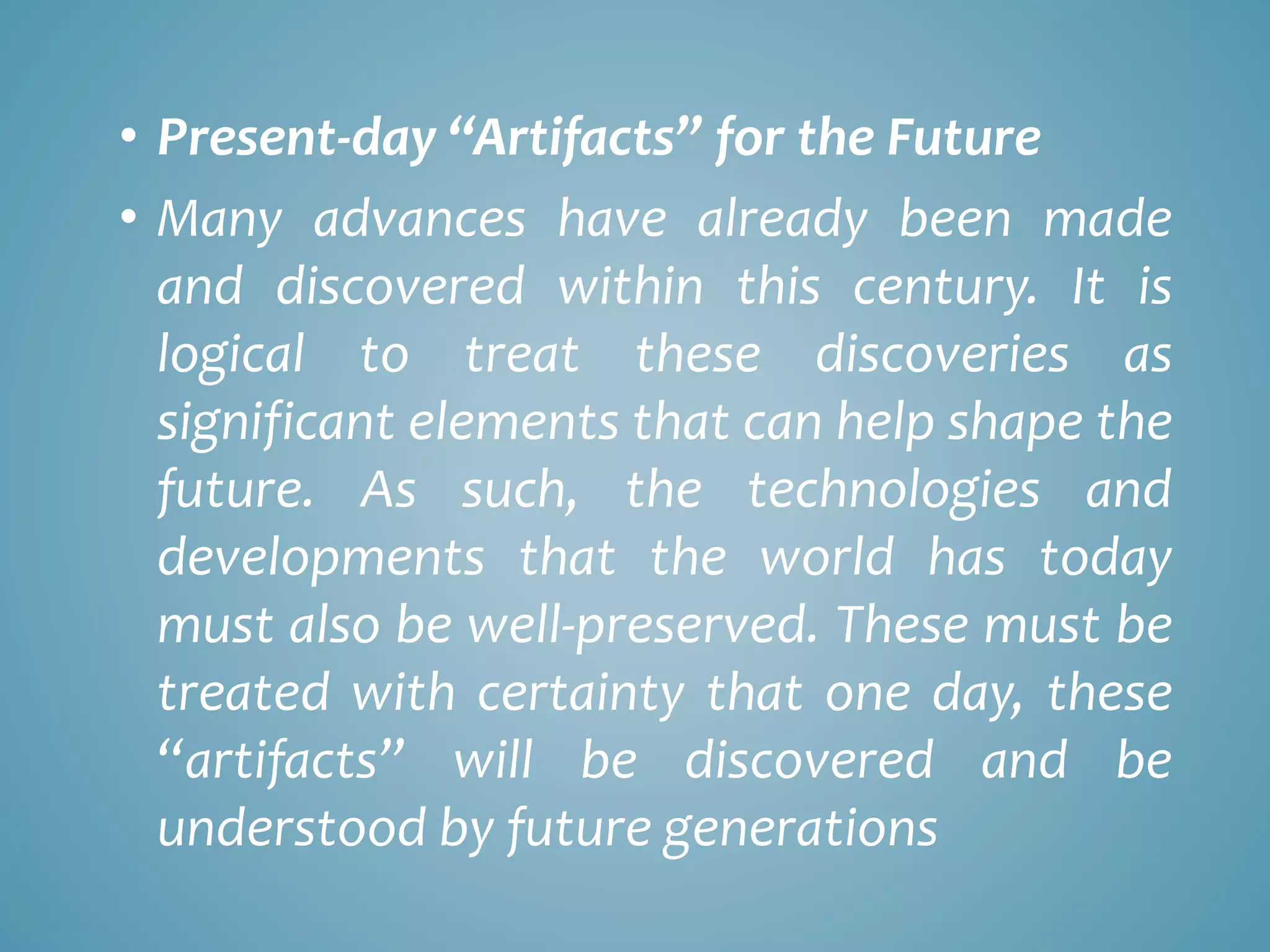ARTIFACTS.pptx