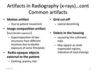 ARTIFACTS IN IMAGING MODALITIES. power ptx | PPTX