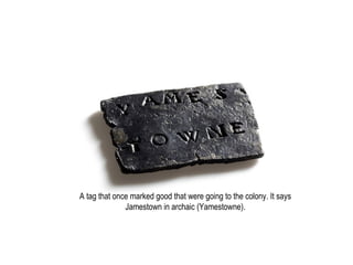 Artifacts From Jamestown | PPT
