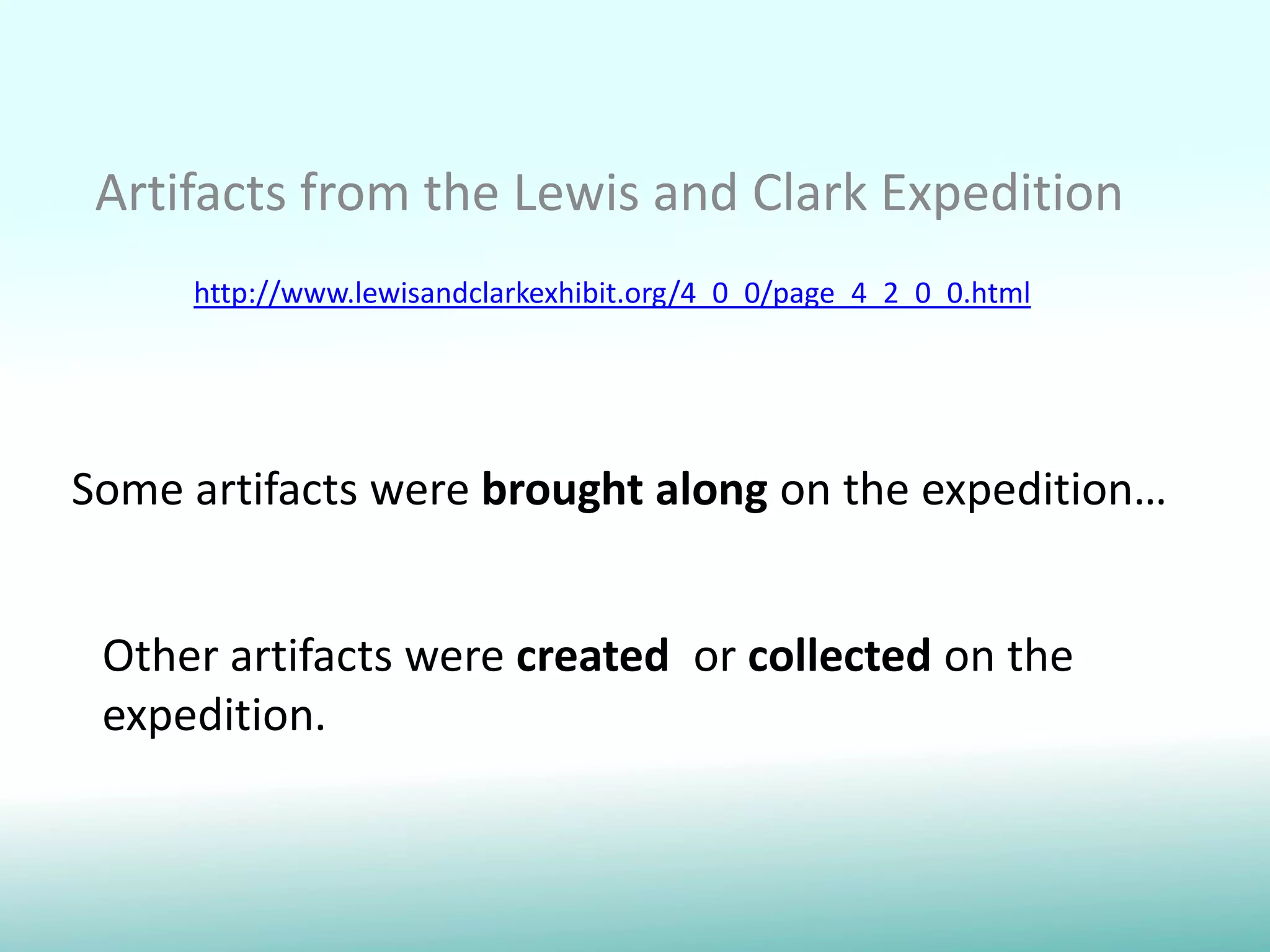 Using Artifacts to Learn about the Past | PPTX