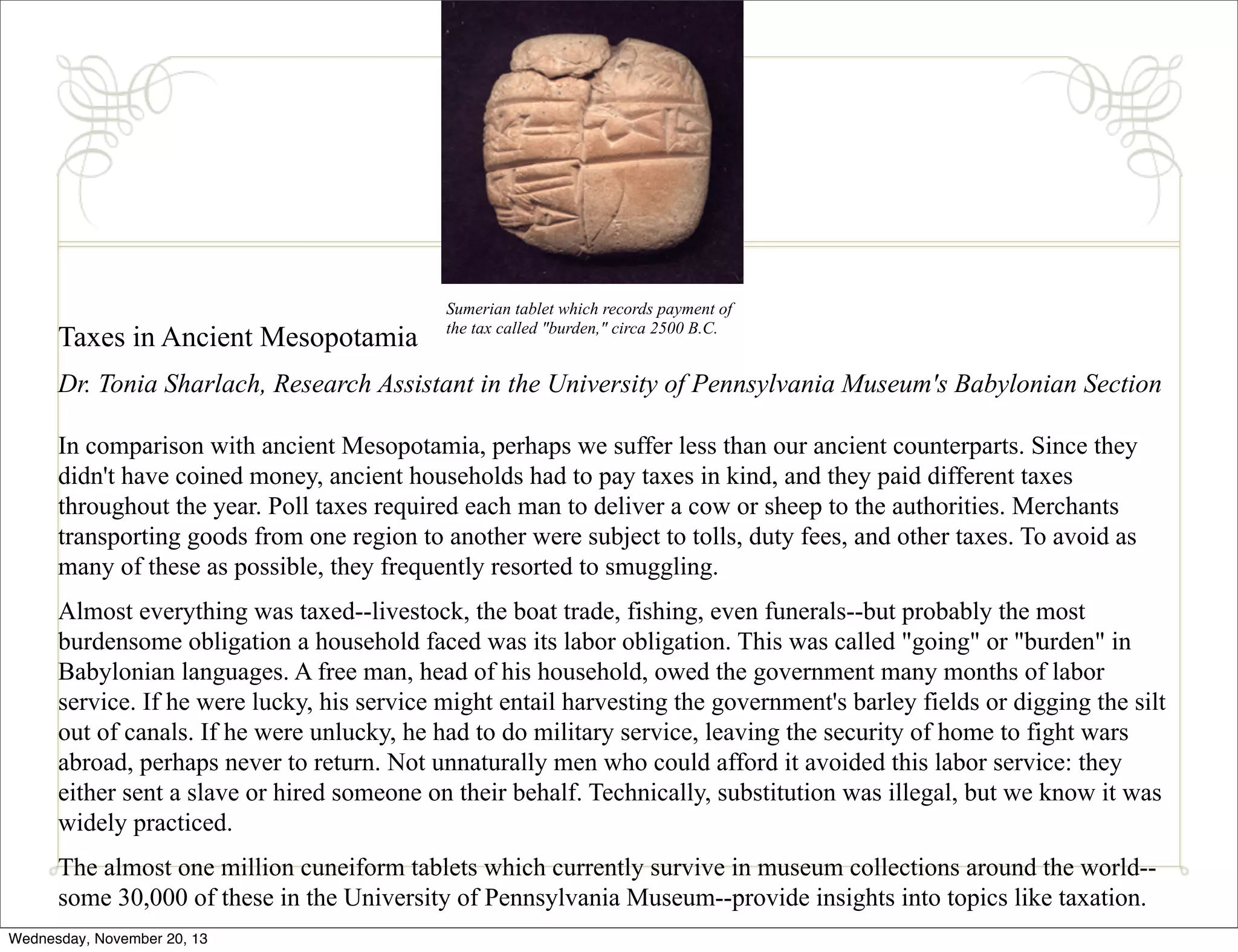 Mesopotamian Artifacts- Rulers | PDF