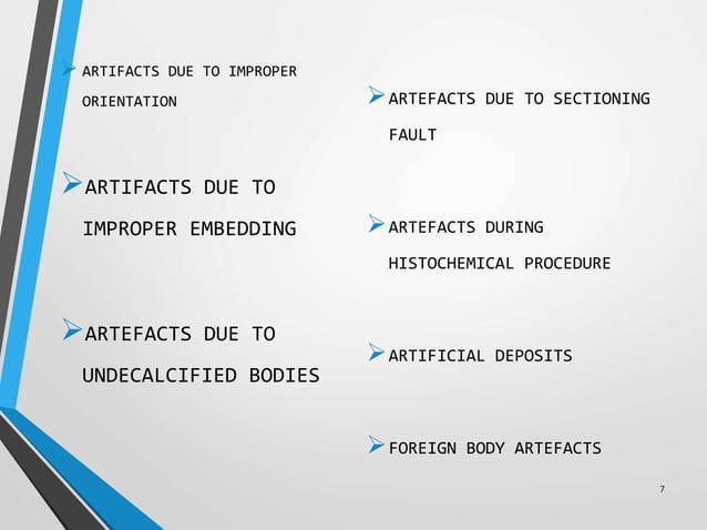 Artifacts in Tissue processing | PPTX