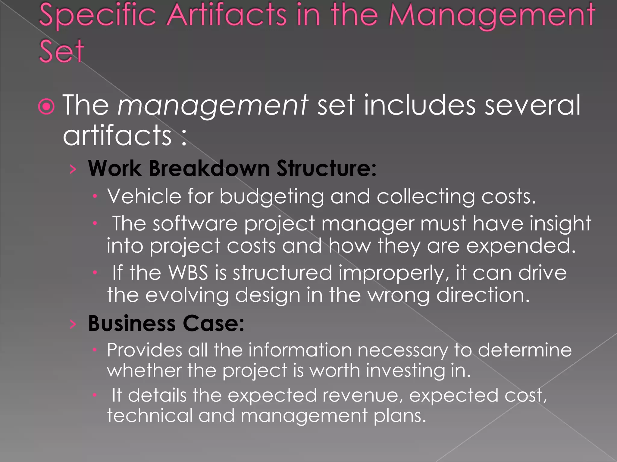 software project management Artifact set(spm) | PPTX