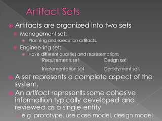 software project management Artifact set(spm) | PPTX