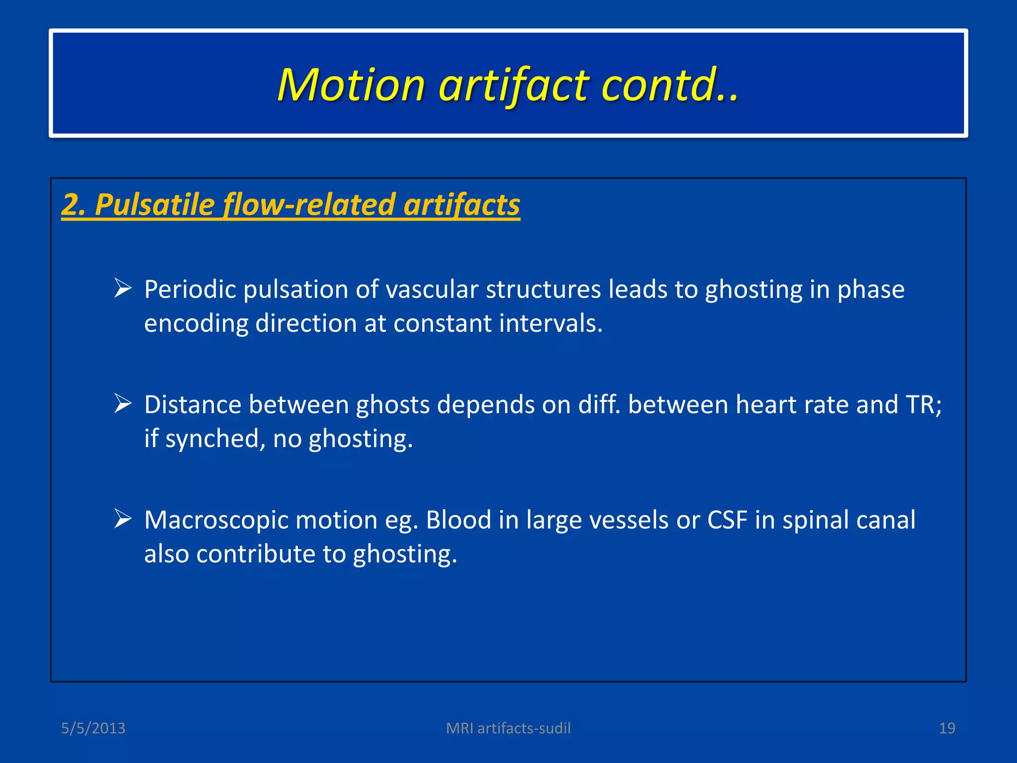 MRI artifacts | PPTX