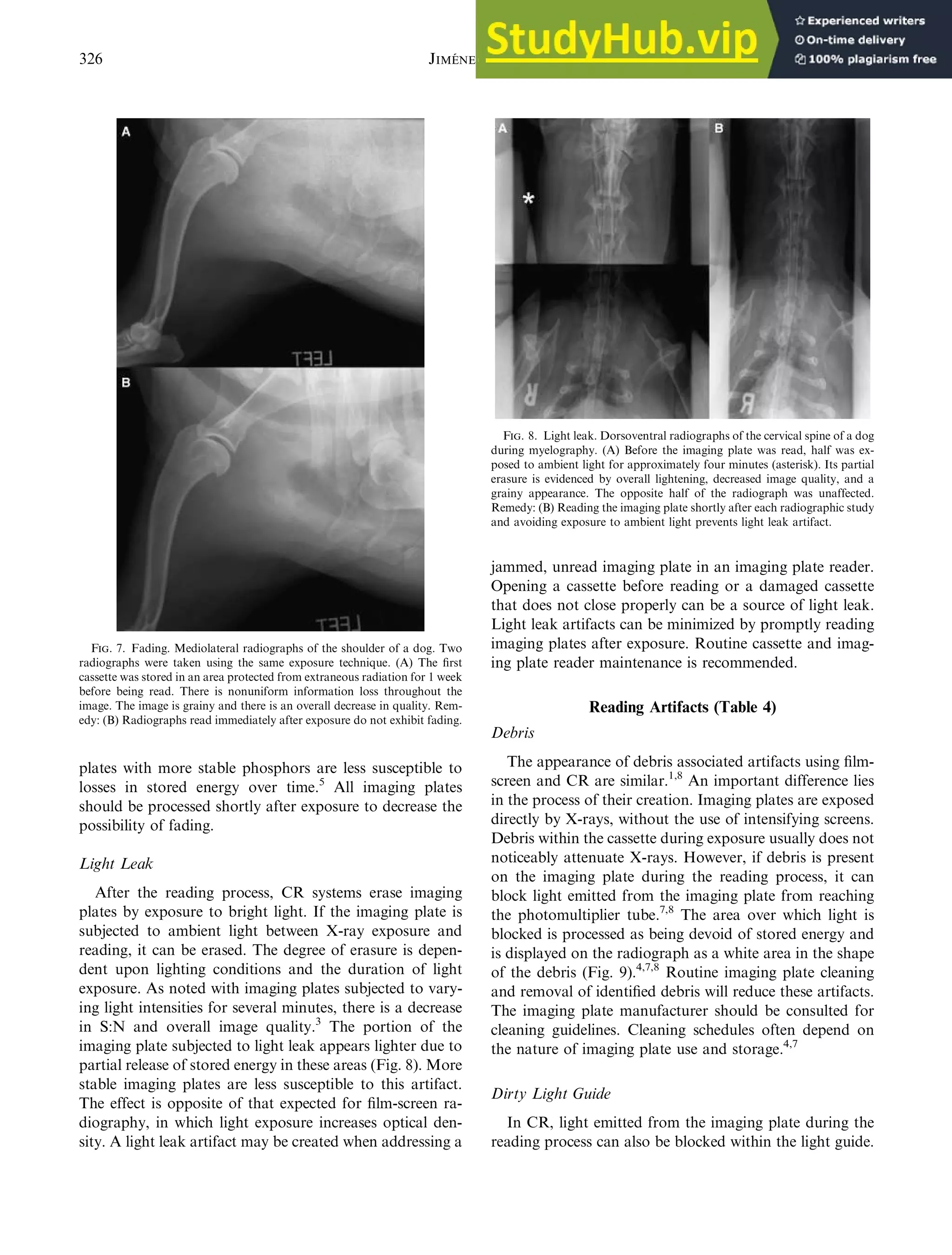 Artifacts In Digital Radiography | PDF