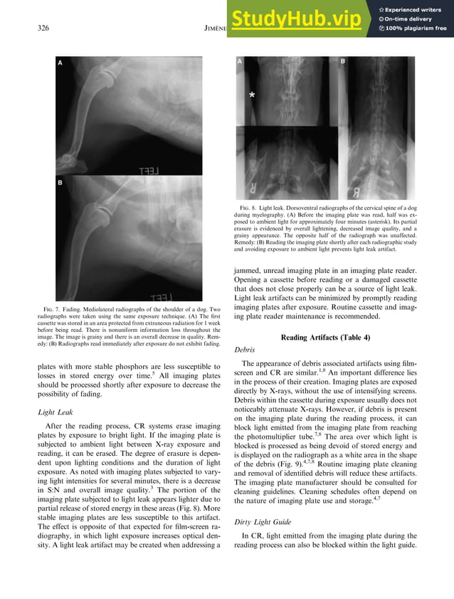 Artifacts In Digital Radiography | PDF