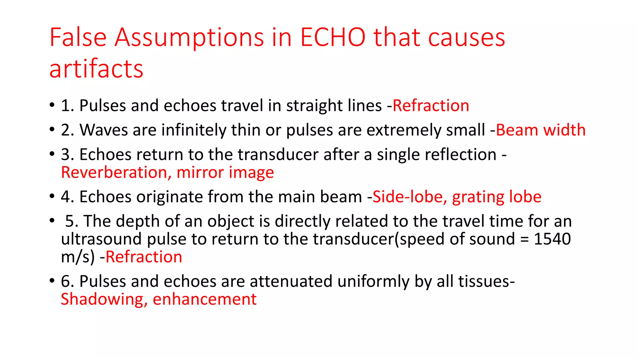 ARTIFACTS IN ECHO-1.pptx