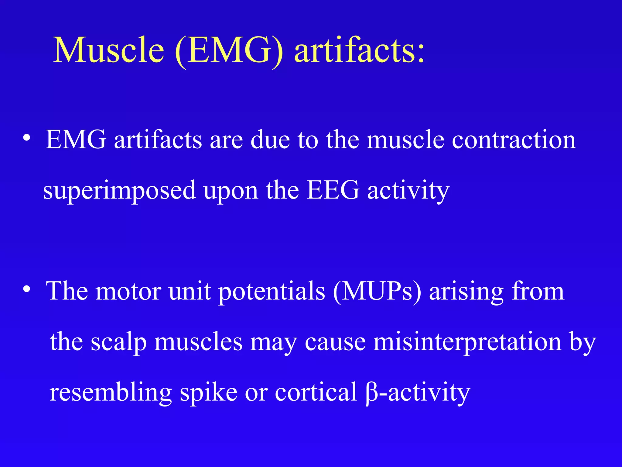 Artifacts in eeg final | PPT