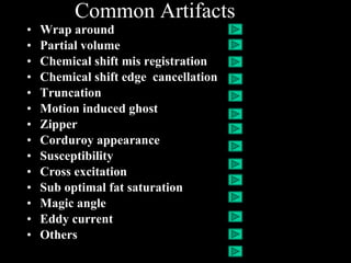 Artifacts in MRI | PPT