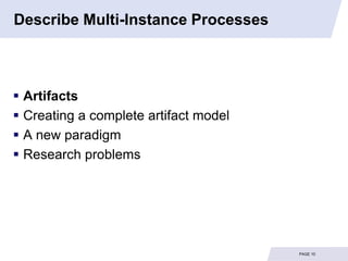 Artifacts - Processes with Multiple Instances | PPT