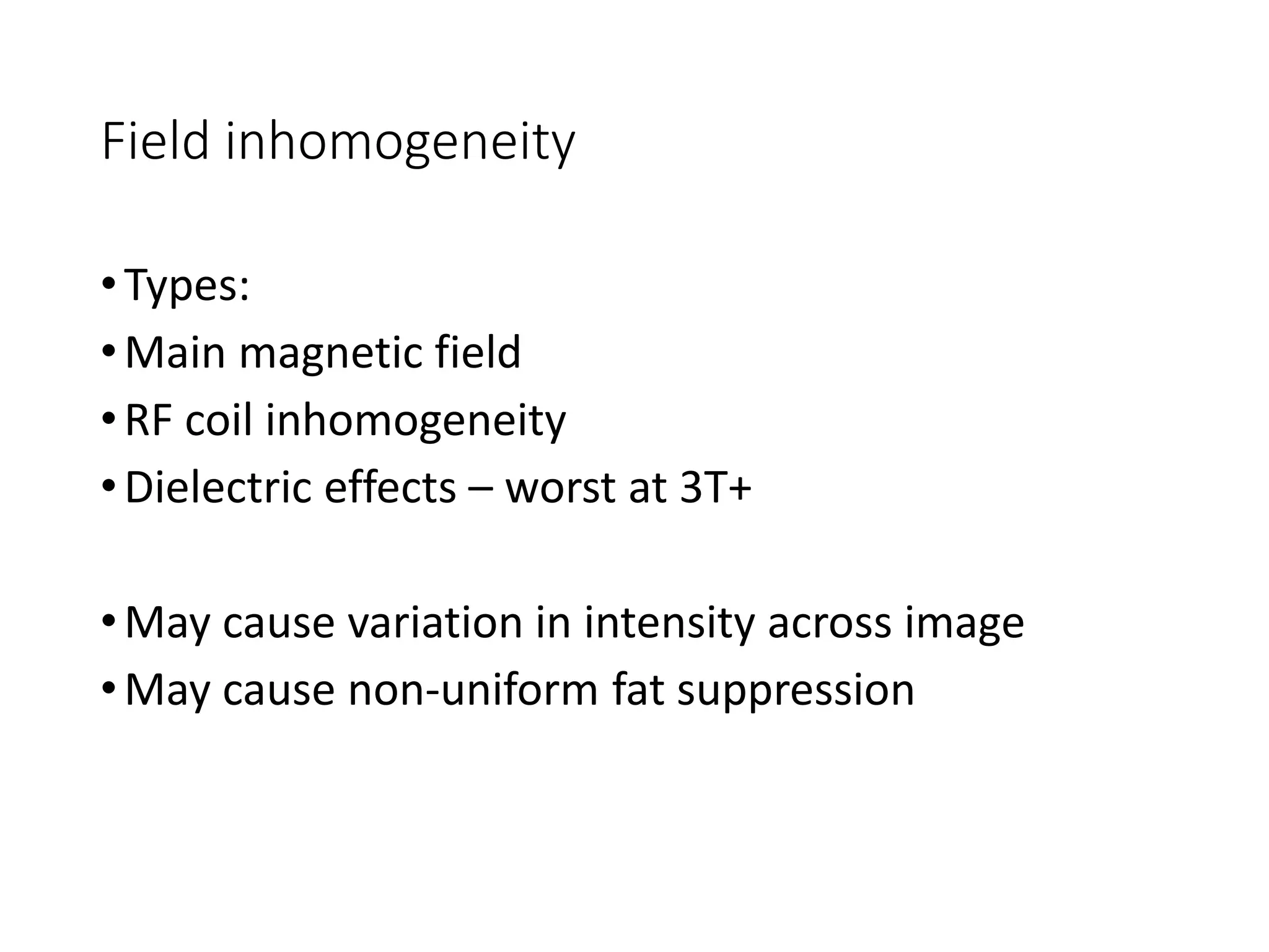 Mri Artifacts Introduction Classification Types Ppt