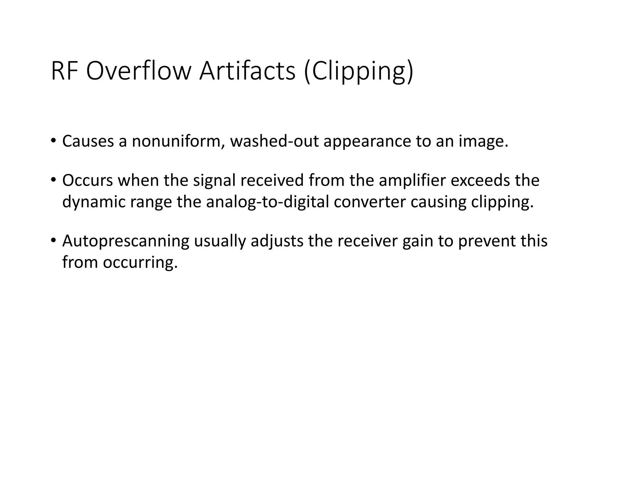 Mri Artifacts Introduction Classification Types Ppt