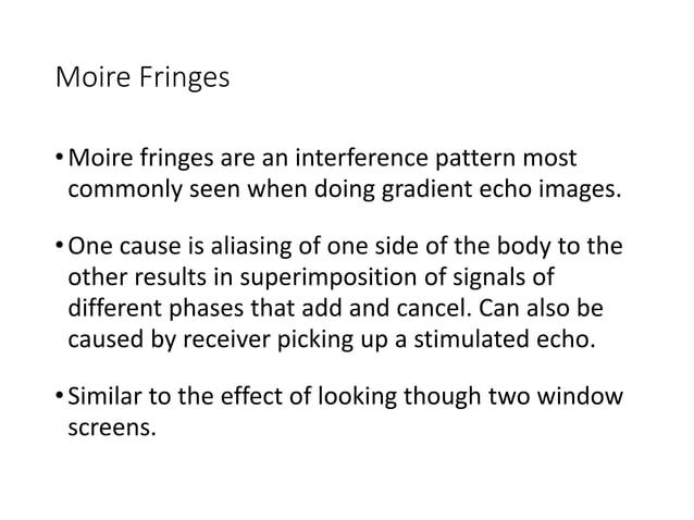 MRI Artifacts (introduction, classification, types) | PPT