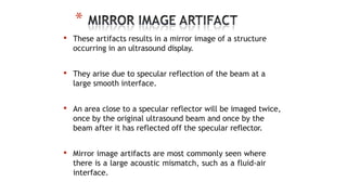 Artifacts usg, ct, mri radiology ppt,pdf pk | PPTX