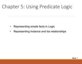 Artifiacial Intelligence predicate logic | PPTX