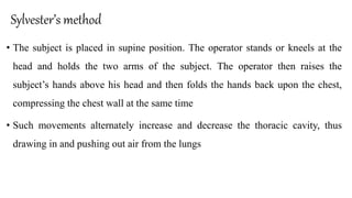 Artificial respiration in respiratory system | PPTX