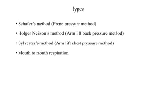 Artificial respiration in respiratory system | PPTX