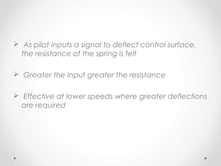 Artificial Feel in aircrafts | PPT