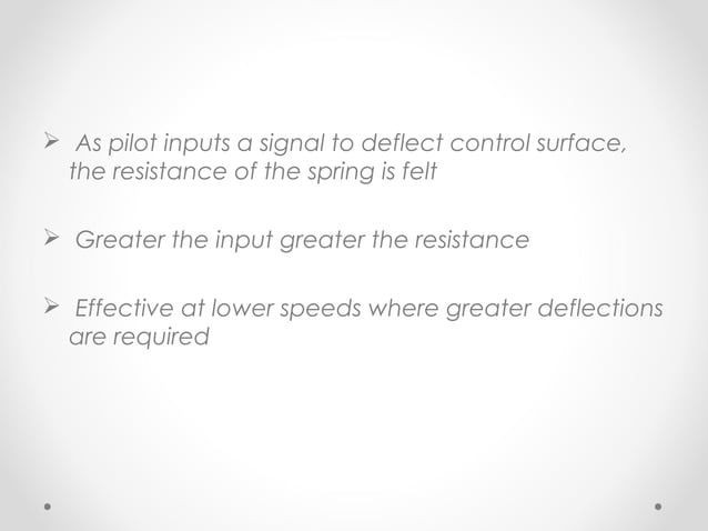 Artificial Feel in aircrafts | PPT | Technology & Computing