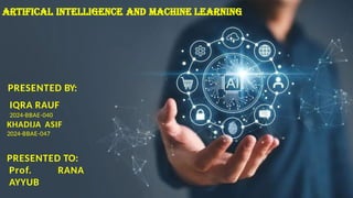 artifical intelligence.pptx artificial intelligence and it's ways | PPT