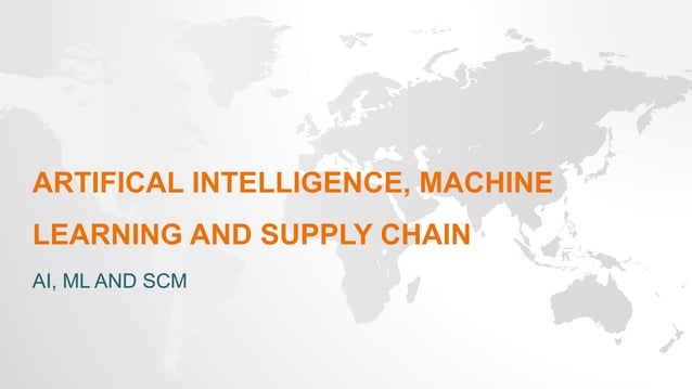 Role of artificial intelligence, machine learning in supply chain ...