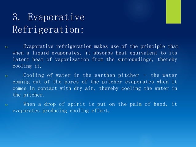 Artifical method of Refrigeration | PPT