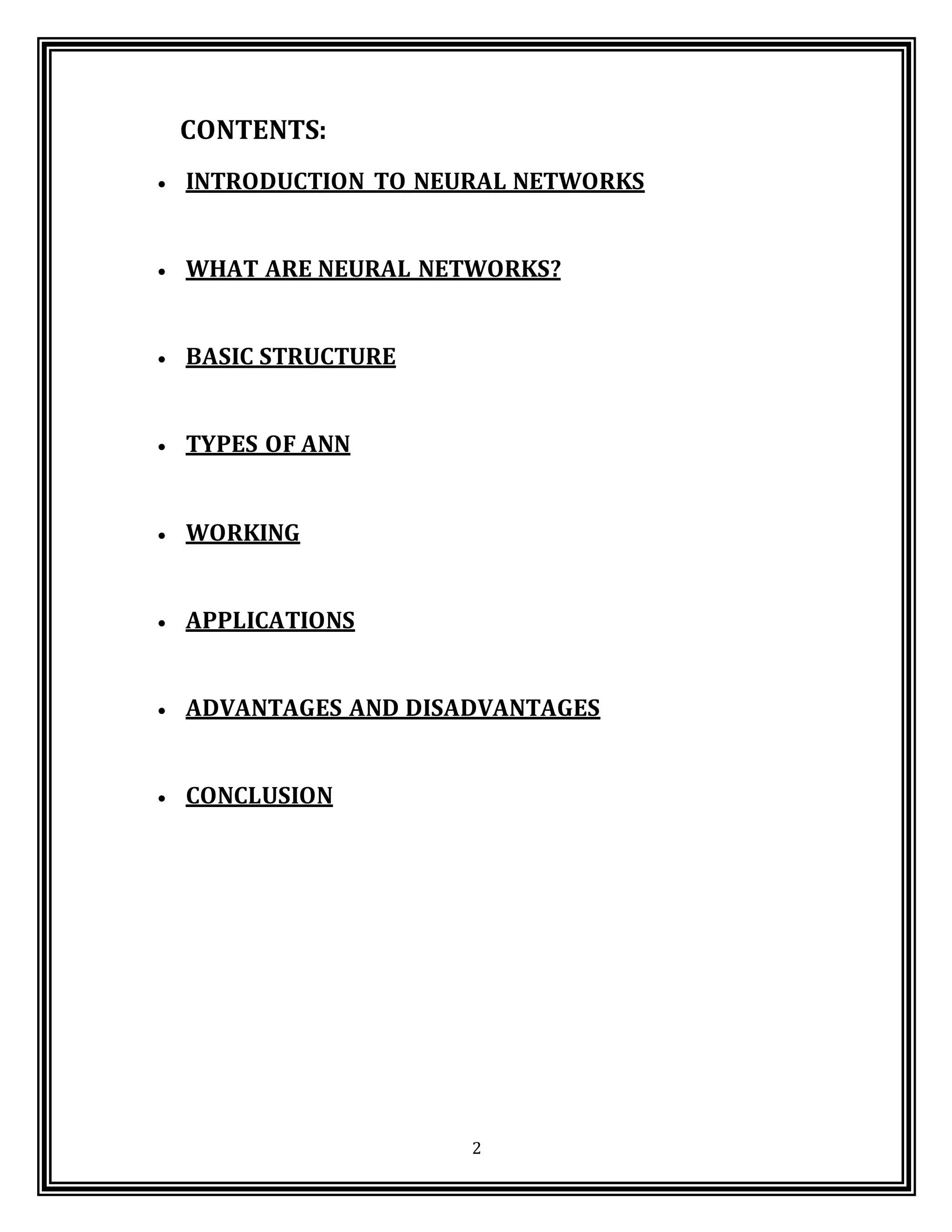 Artifical neural networks | DOCX