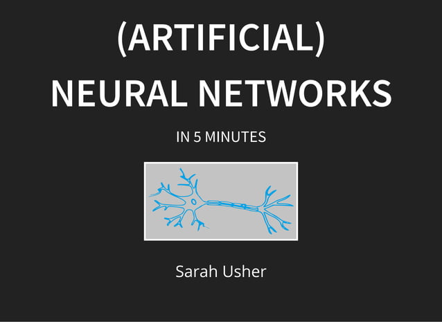 Artifical neural networks in 5 minutes | PPT