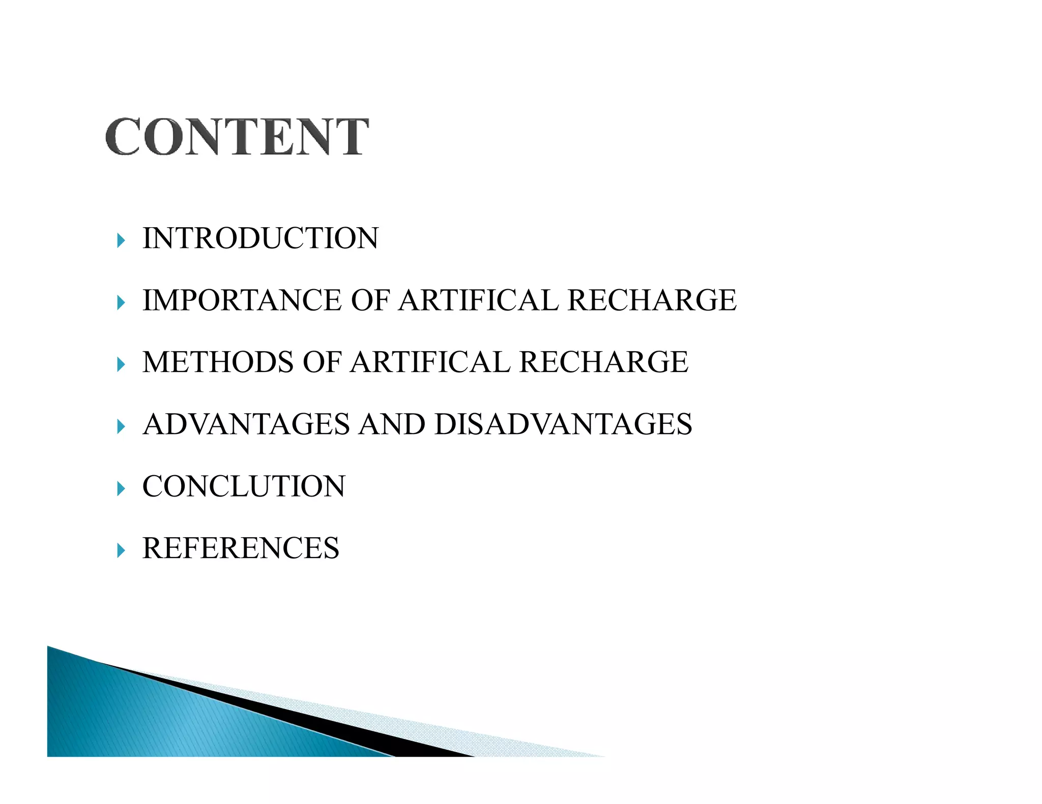 Artificial recharge | PDF