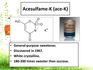 Artificial sweetener | PPTX