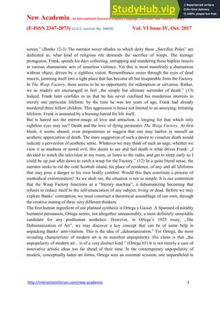 Artifice And Dehumanization Iain Banks The Wasp Factory And Hatred For ...